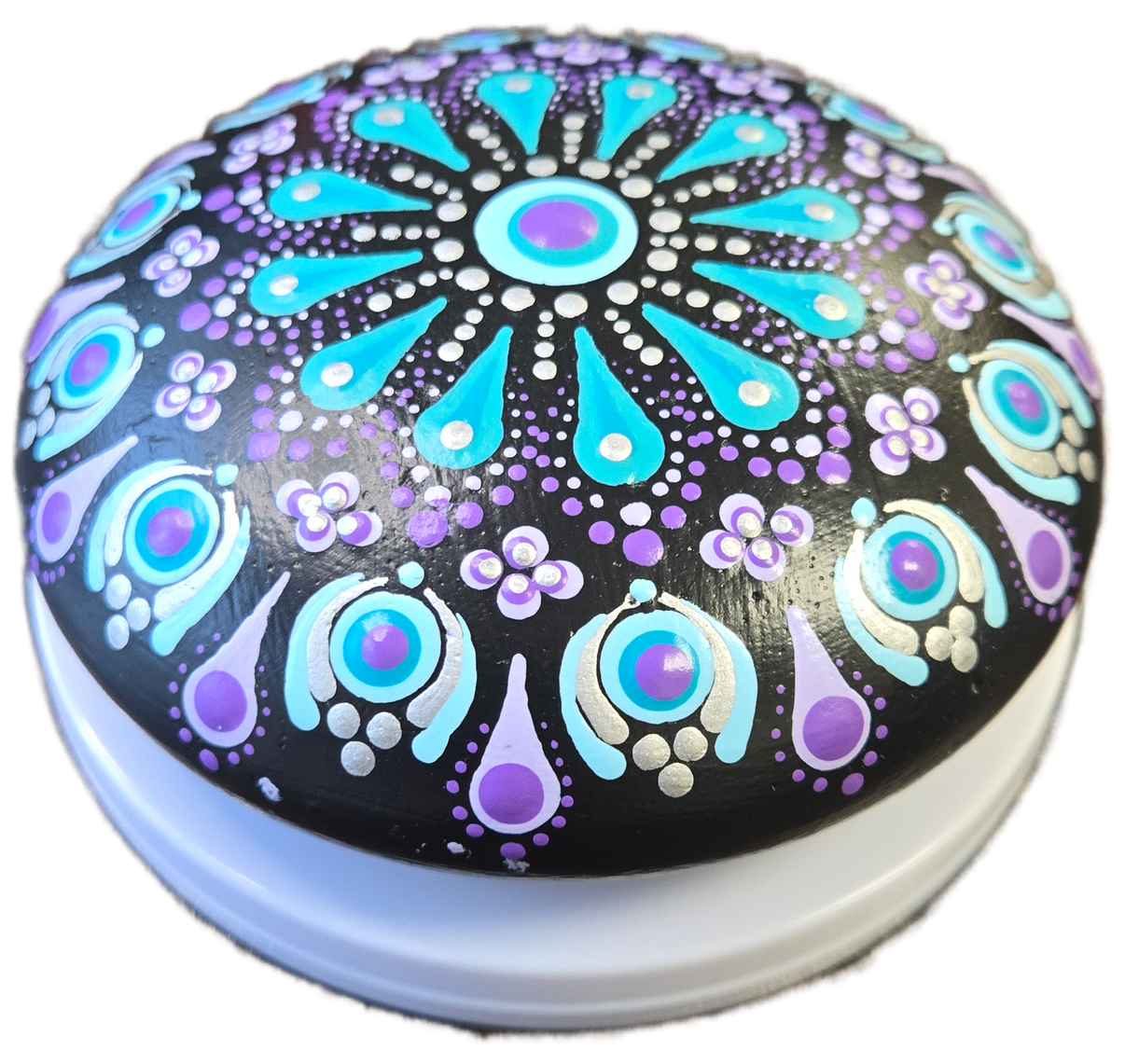 4" Turntable for Dot Painting Rocks – Dotable Mandalas